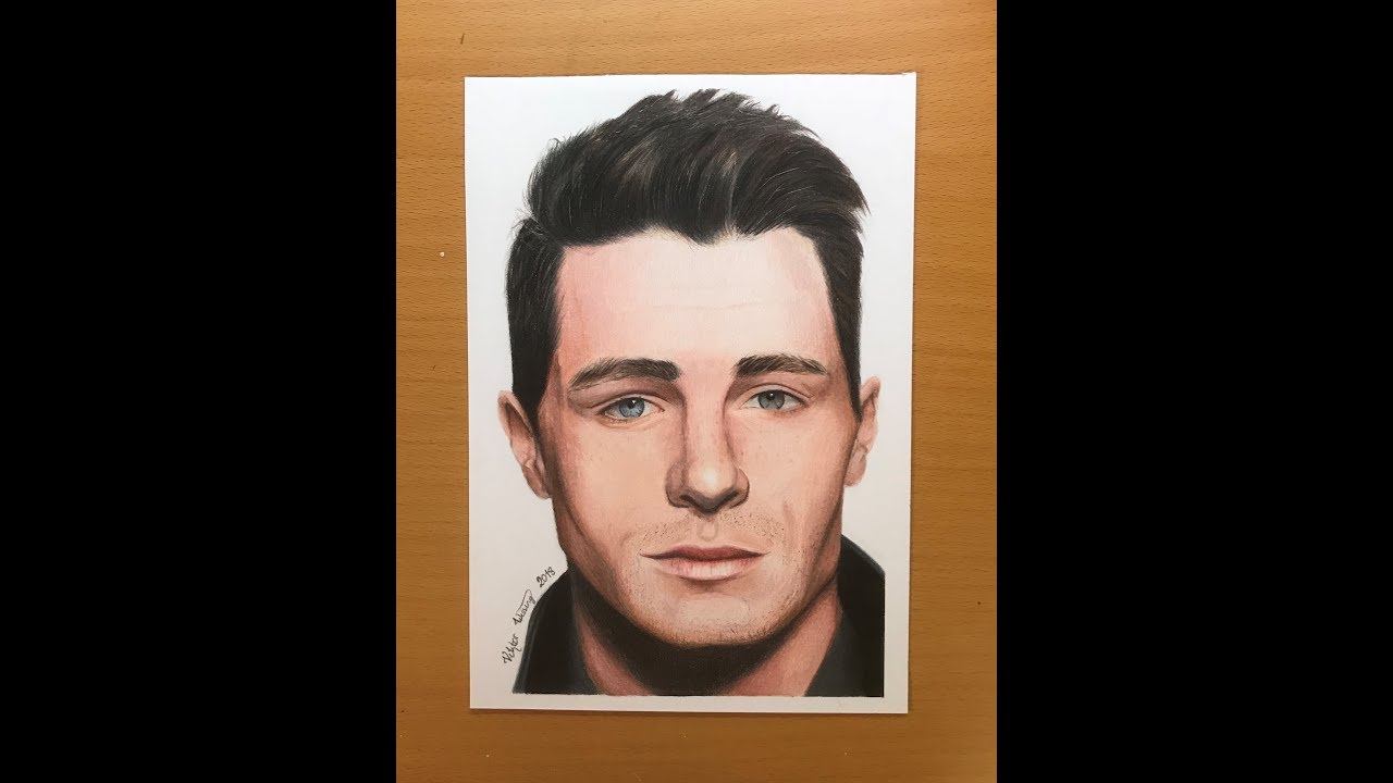 Drawing Colton Haynes - YouTube