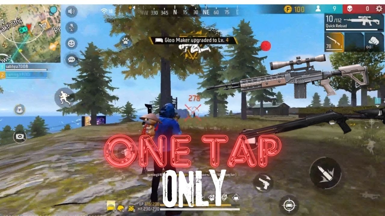 Only One Tap Gun Challenge #2 | Mendoza Gaming | - YouTube