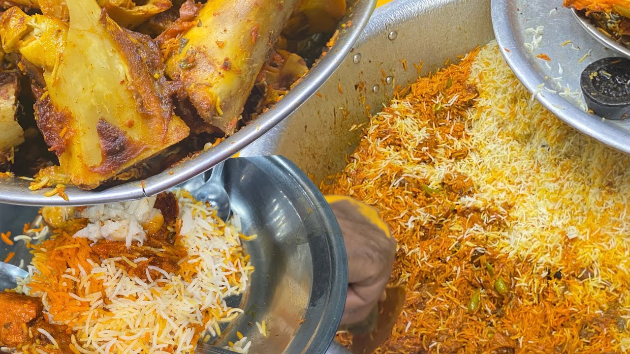 Ghousia Nalli Biryani | World Famous Bone Marrow Biryani | Street Food ...