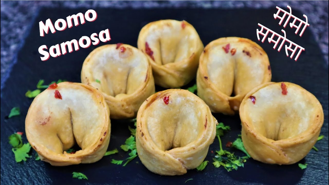 Vegetarian | Momo Samosa | Crispy Samosa Recipe | मोमो समोसा - YouTube