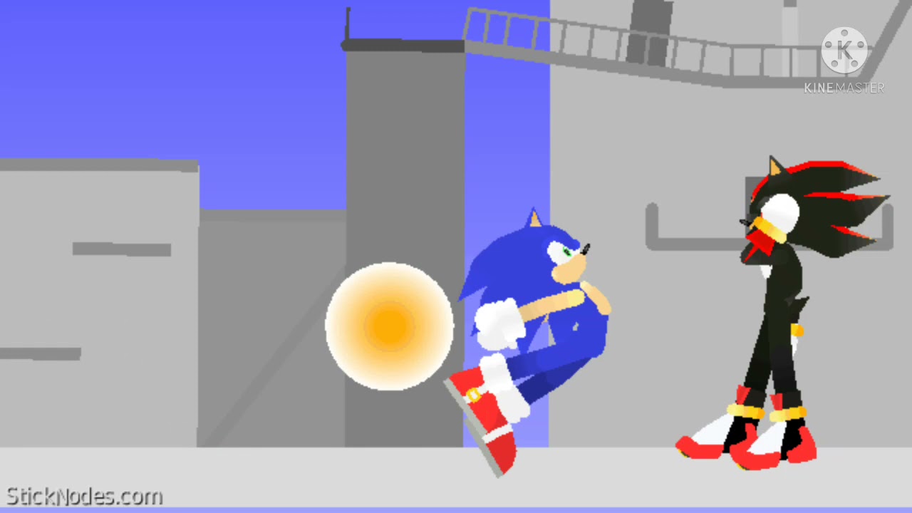 Sonic vs shadow stick nodes animação pt 1 - YouTube