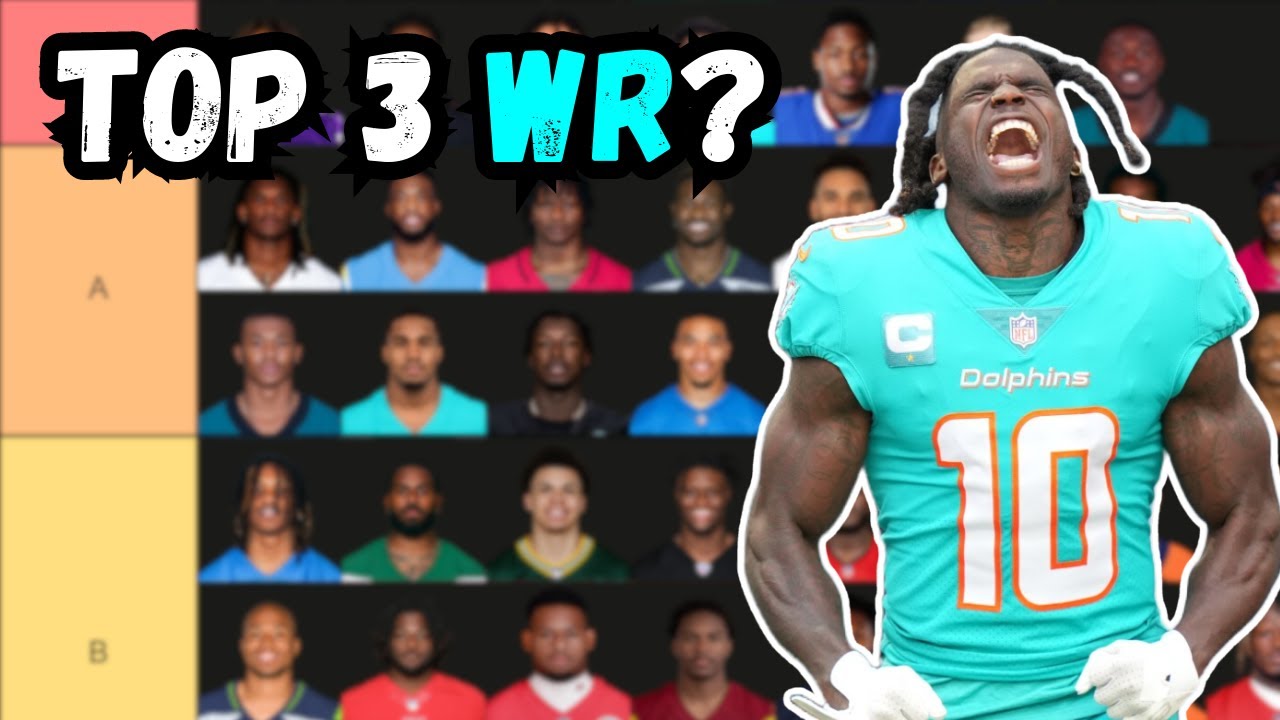 RANKING ALL WRS GOING INTO THE 2023 NFL SEASON! NFL TIER LIST! - YouTube
