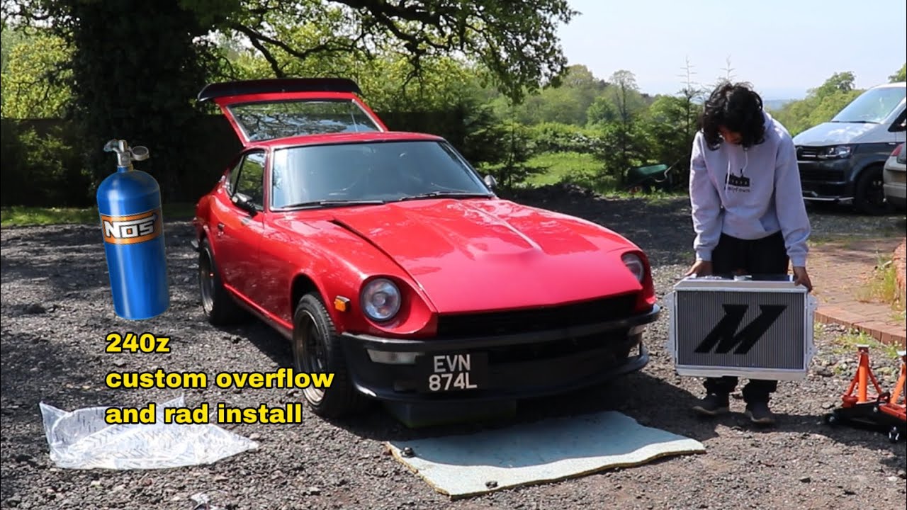 HOW TO INSTALL DATSUN 240z MISHIMOTO RADIATOR - YouTube