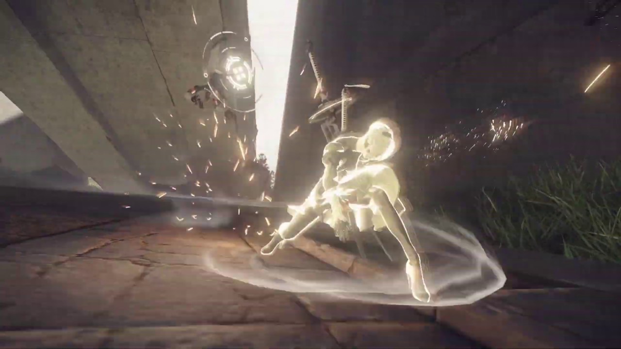 NieR:Automata - 8B, 22B, and 64B Boss Fight - YouTube