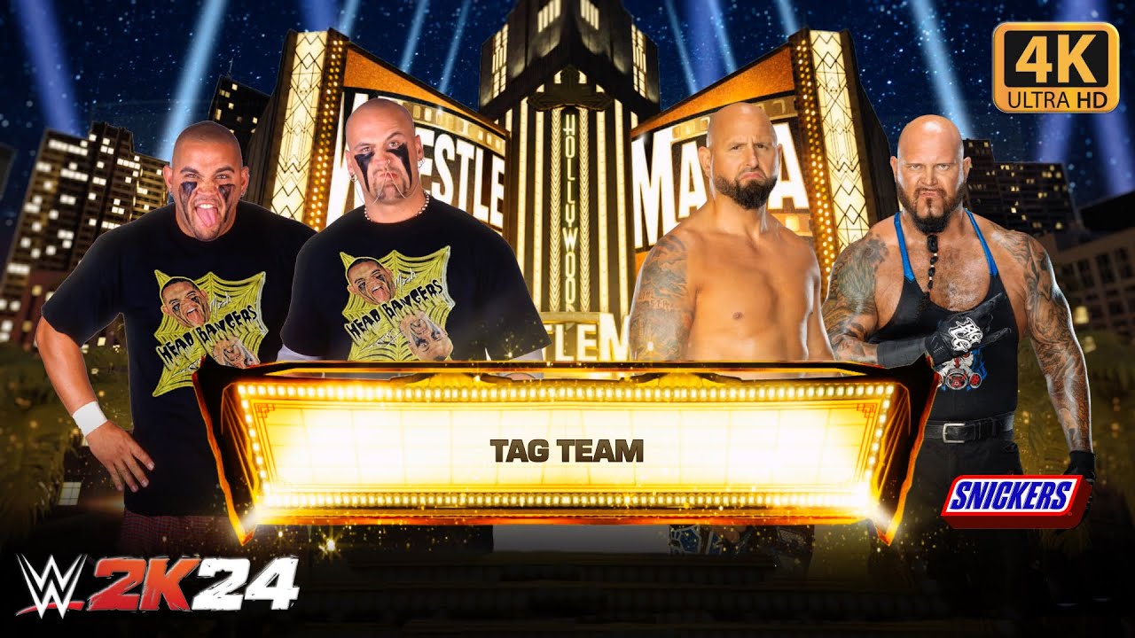 WWE 2K24 - The Headbangers (Mosh and Thrasher) vs. The O.C. (Karl ...