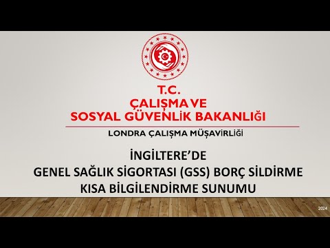 İngitere'de Yaşayanlar için Genel Sağlık Sigortası GSS Borcu Sildirme - Londra Çalışma Müşavirliği