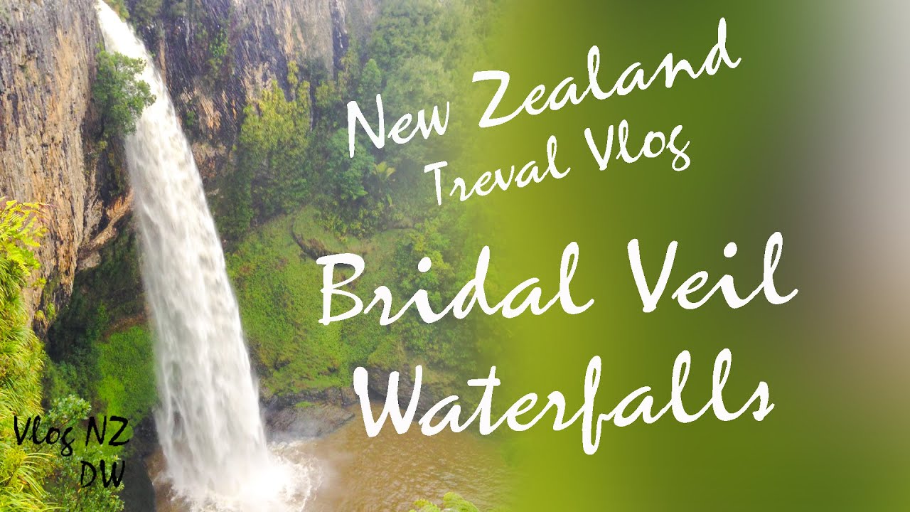 Stunning waterfall: Bridal Veil Waterfalls- Waikato, New Zealand - YouTube
