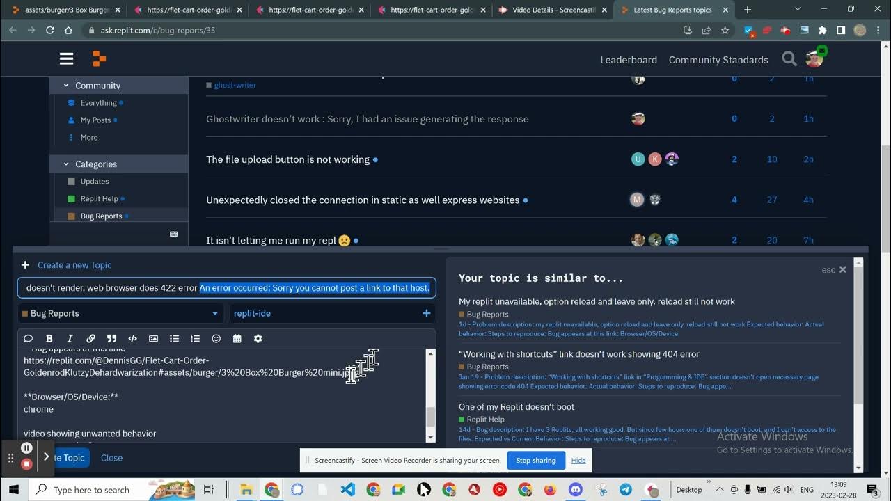 replit won't allow users to post videos of bug reports - YouTube
