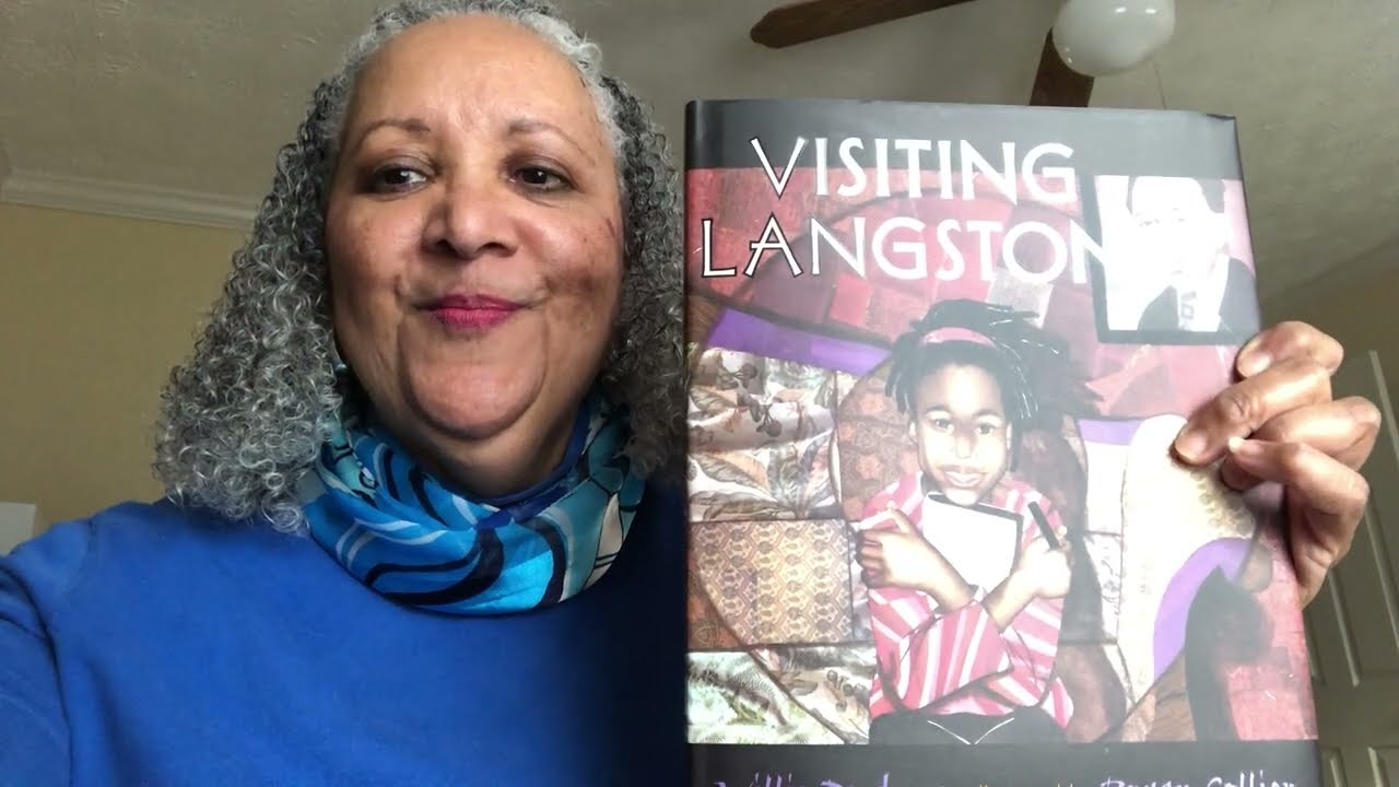 Auntie Akiba reads VISITING LANGSTON by Willie Perdomo and illustrated by Bryan Collier - YouTube