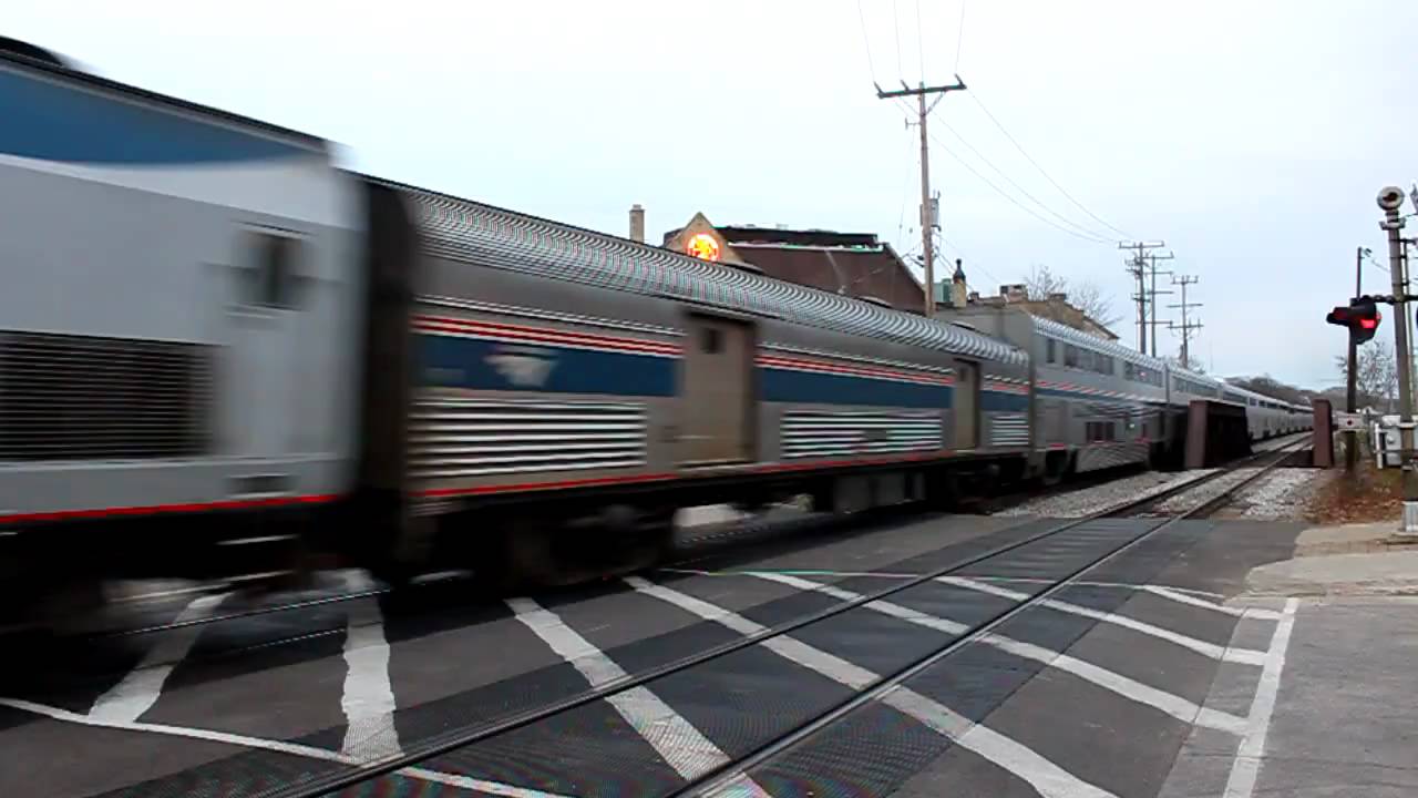 Amtrak 39 with Skytop Lounge at Wauwatosa, WI - YouTube