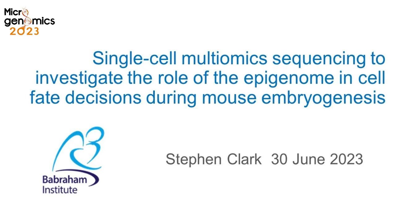 Single-cell multiomics sequencing during mouse embryogenesis - YouTube