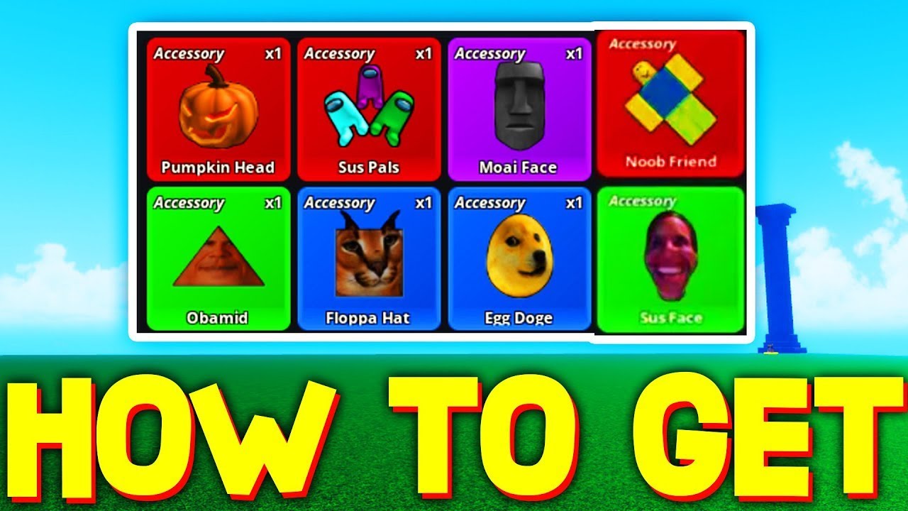 How to get EVERY accessory in Meme Sea! - YouTube