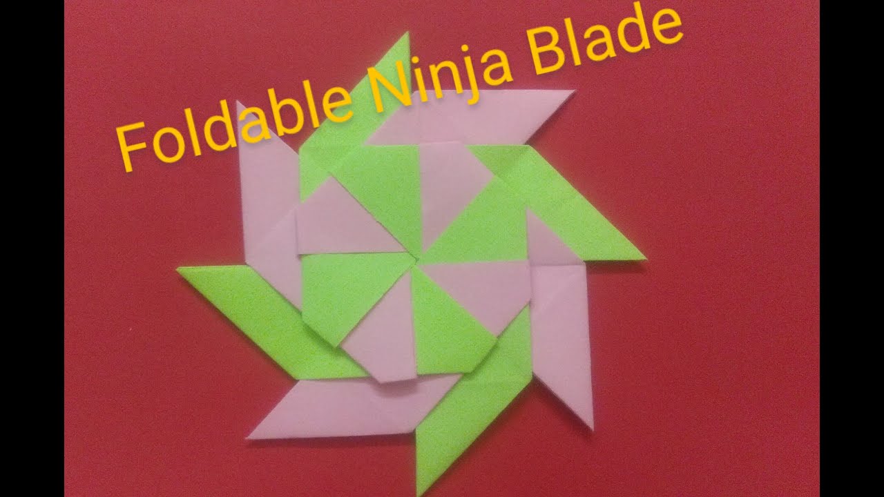 How to make Foldable Ninja Blade-Easy steps - YouTube