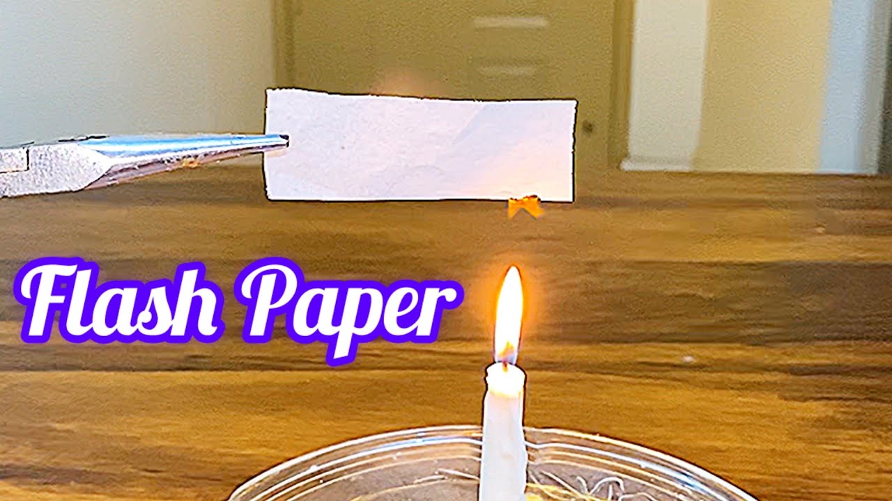 Flash Paper Vs Normal Paper Fire Experiment | Review | Science - YouTube