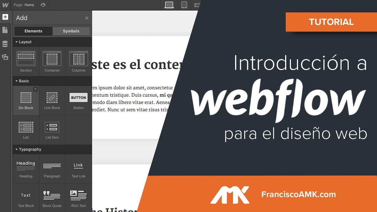 Introducción a Webflow en español - YouTube