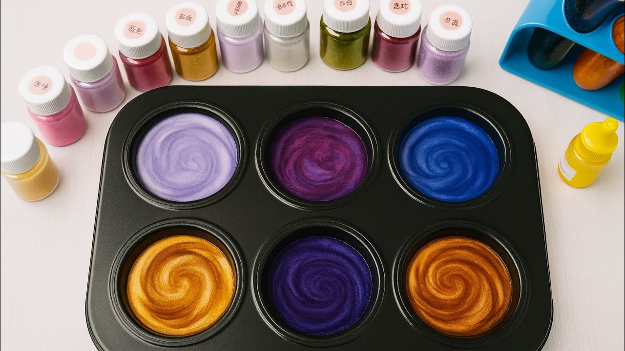 Satisfying Mica Powder Color Mixing | ART MIX | 🎨 - YouTube