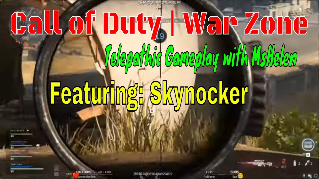 Call of Duty/Warframe | Telepathic Gameplay with Ms. Helen - YouTube