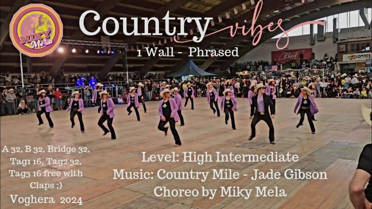 COUNTRY VIBES - Line Dance country - Tutorial and dance - YouTube
