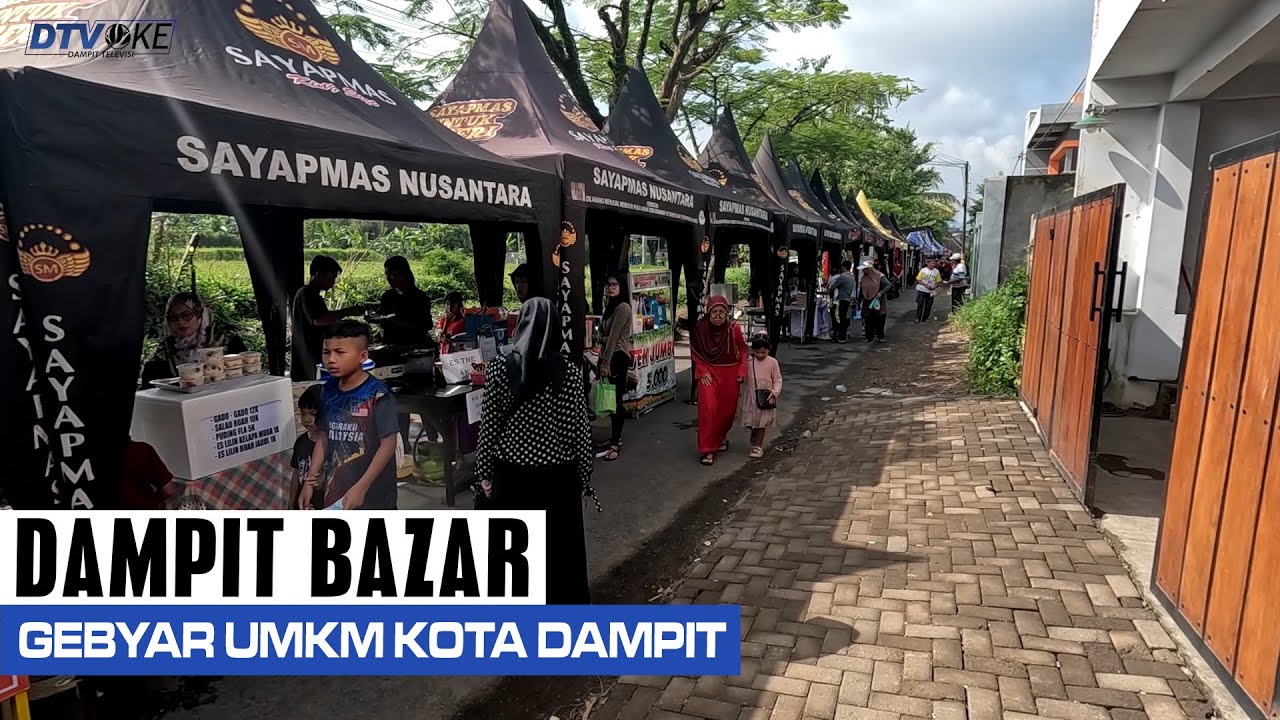 MERIAH...BAZAR DALAM RANGKA GEBYAR UMKM KOTA DAMPIT - YouTube