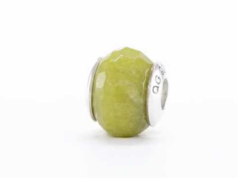 Reflection Beads Sterling Silver Apple Green Quartz Stone Bead QRS1688 ...