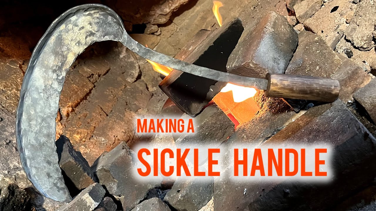 Making a sickle handle - YouTube