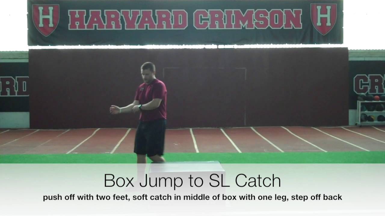 Box Jump to Single Leg (SL) Catch - YouTube