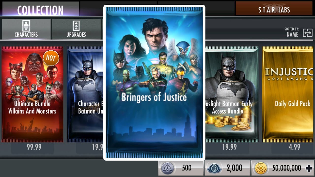 Injustice Mobile: Opening Ultimate Bundle Bringers Of Justice - YouTube