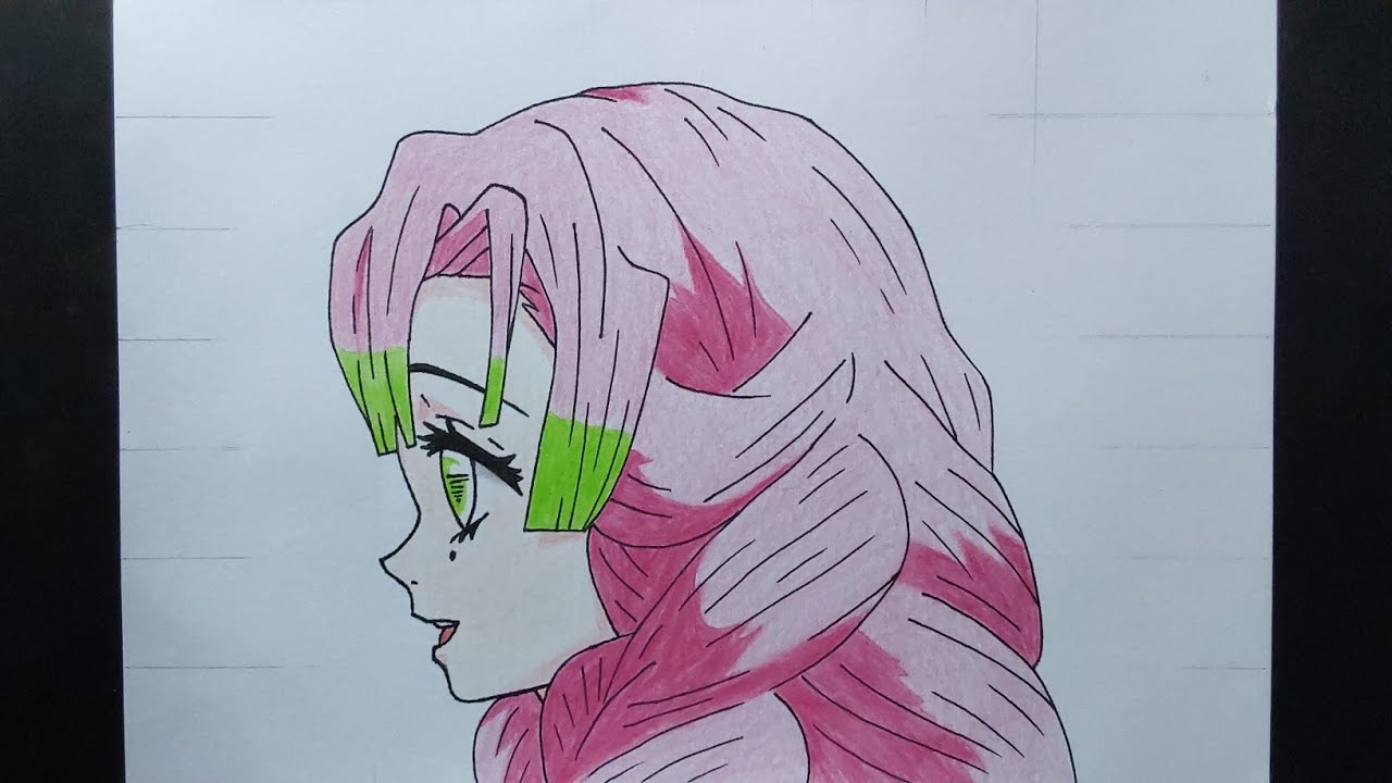 How to draw Mitsuri - YouTube