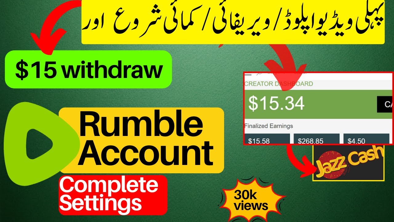 Rumble Account verification to earning and withdrawal | Rumble Account ...