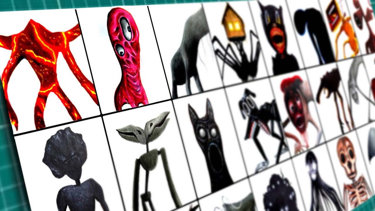 Drawing 24 TERRIFYING Trevor Henderson Creatures | Part 1-3 (Which is ...