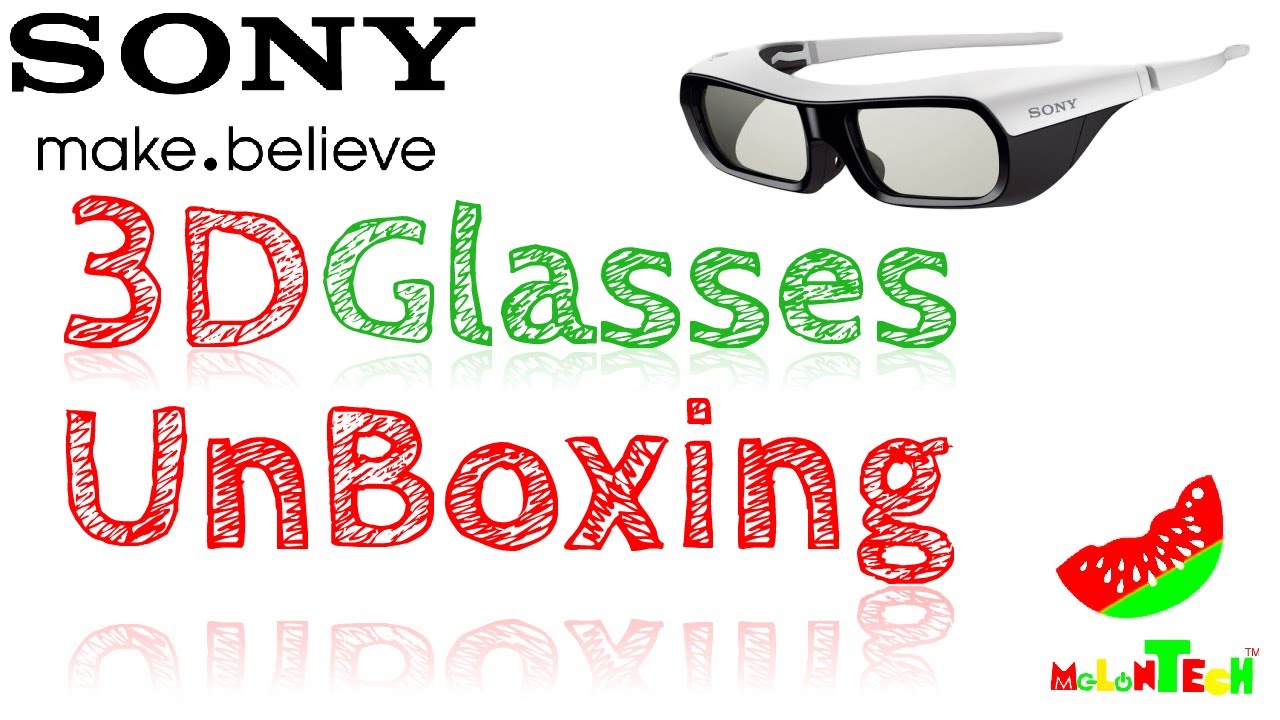 Sony 3D Glasses Unboxing!! - YouTube