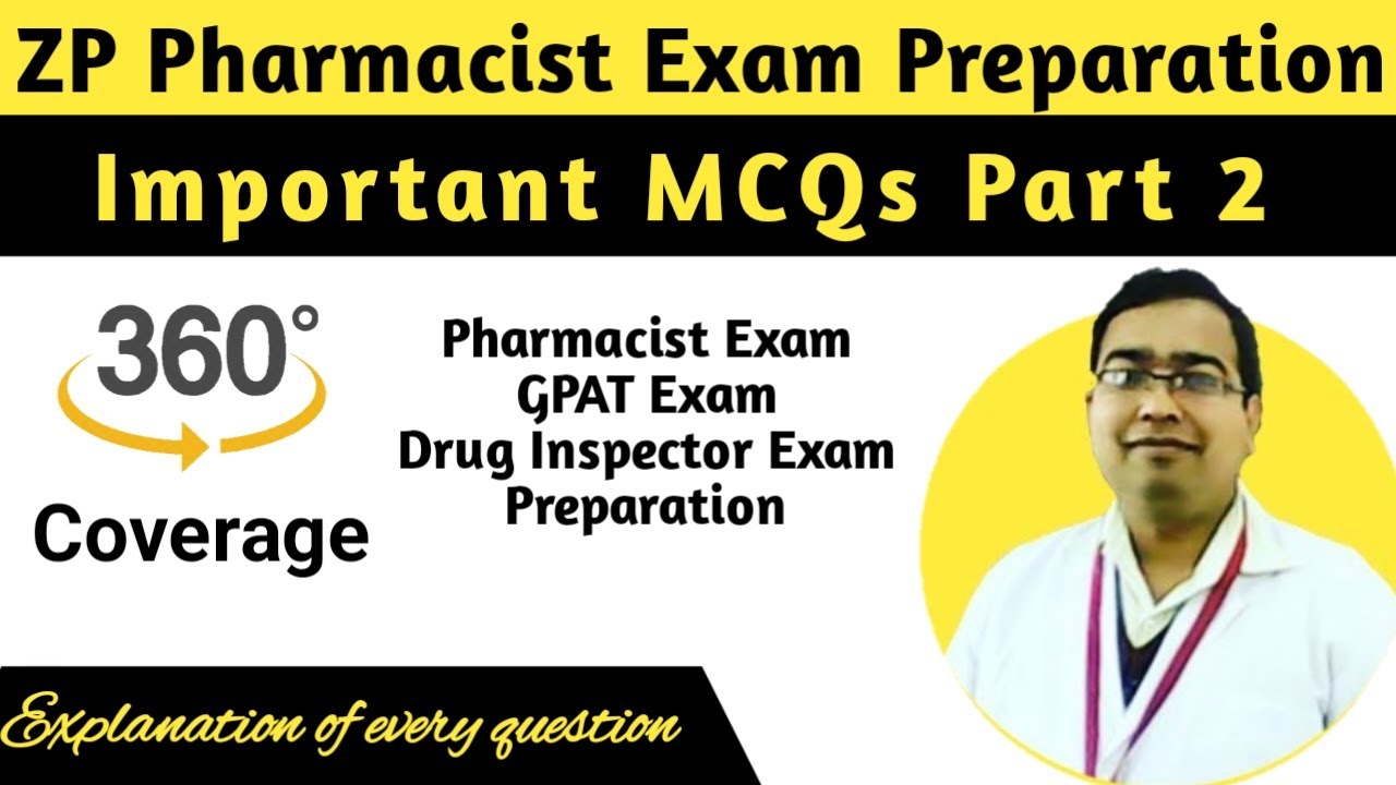 ZP Pharmacist Exam Preparation | Important MCQs Part 2 | Ram Prakash ...