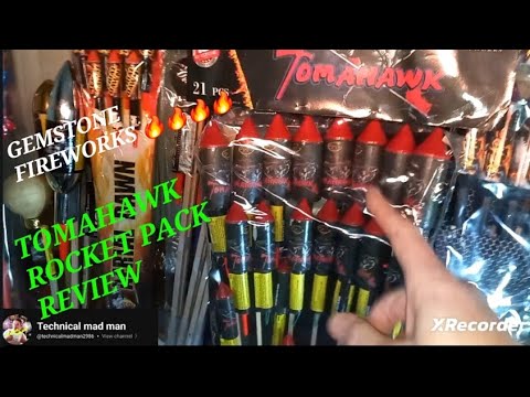 #TOMAHAWK ROCKET PACK REVIEW GEMSTONE FIREWORKS #FIREWORKS UK #PYRO ...