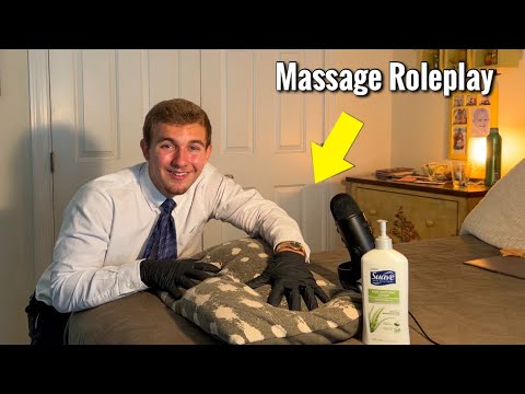 ASMR back massage & chiropractic adjustment roleplay - YouTube