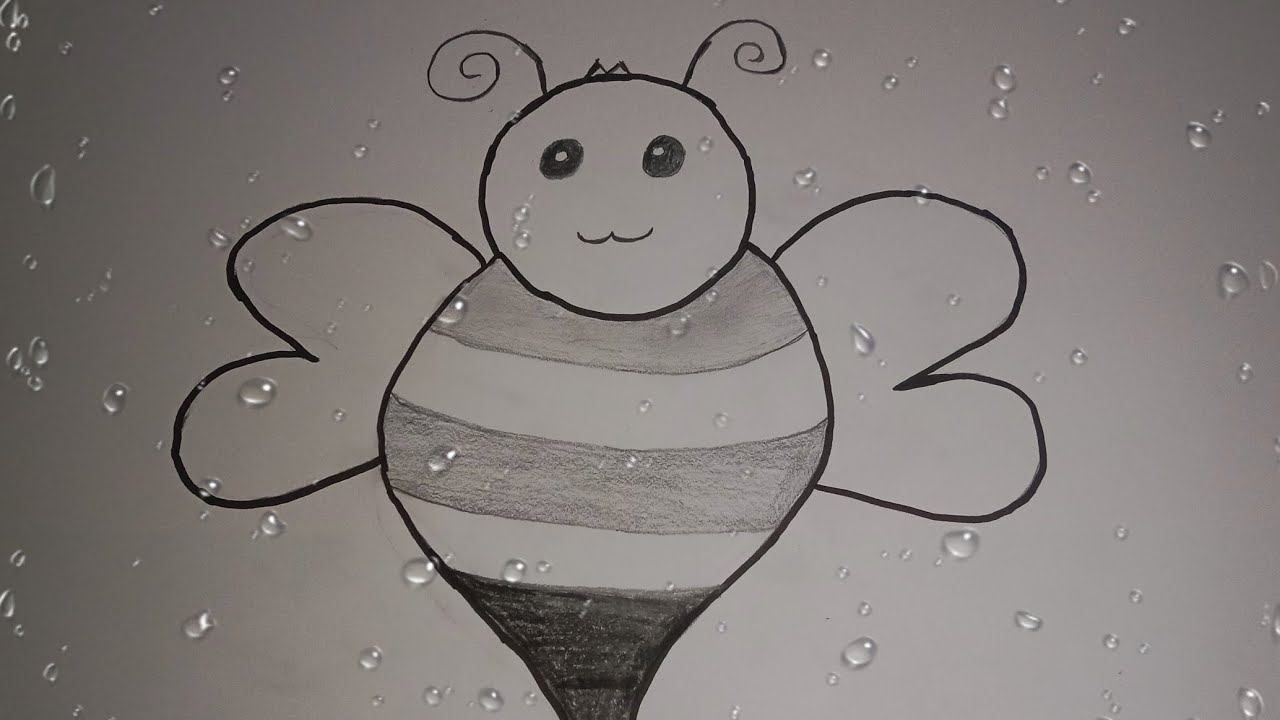 Drawing of honey bee | easy drawing | Sketchy vibes | #drawings # ...