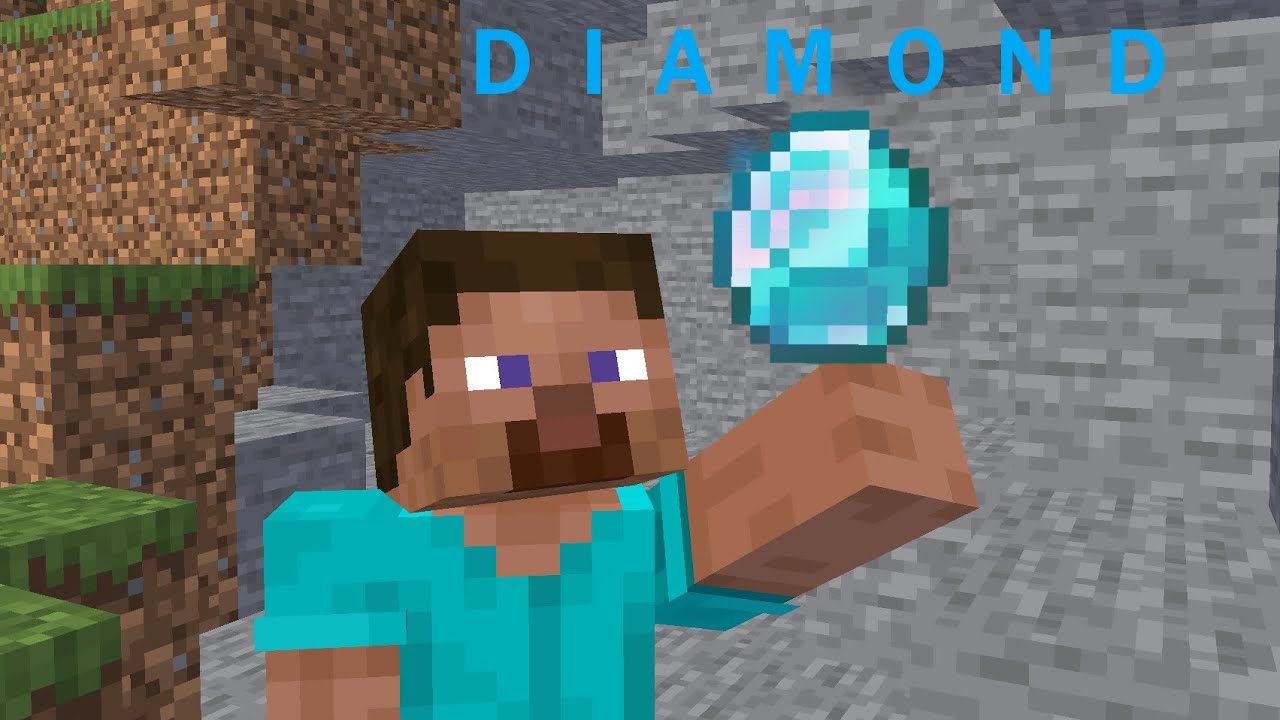 Steve gets diamonds but gets shot by a Skeleton! (Short and Cringey ...