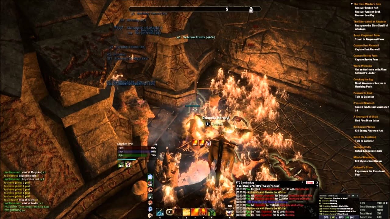 TESO Light Armor Dragon Knight AE farming - YouTube
