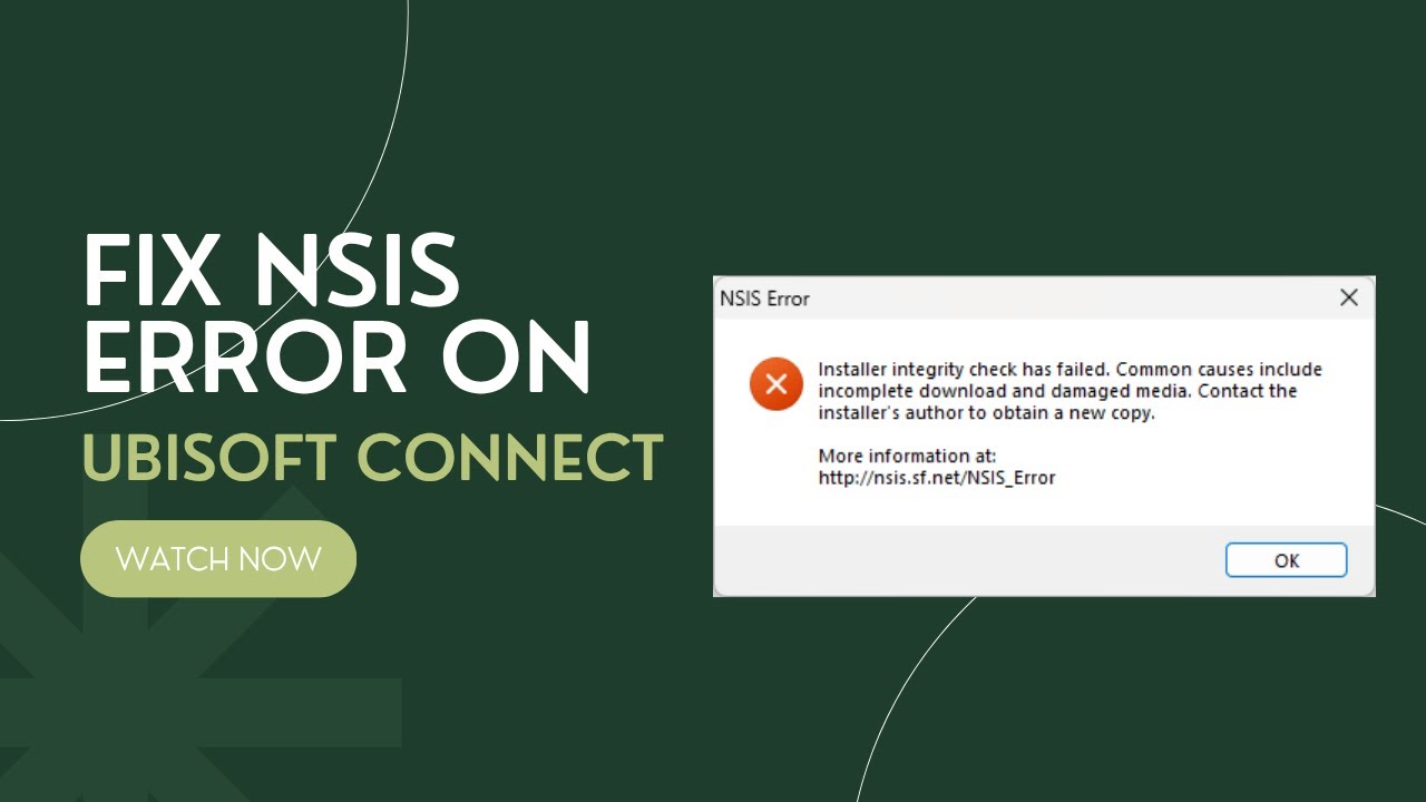Fix NSIS Error on Ubisoft Connect | Install from Microsoft Store ...
