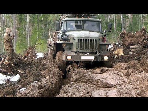 Legendary monster truck of the Soviet Union URAL - YouTube