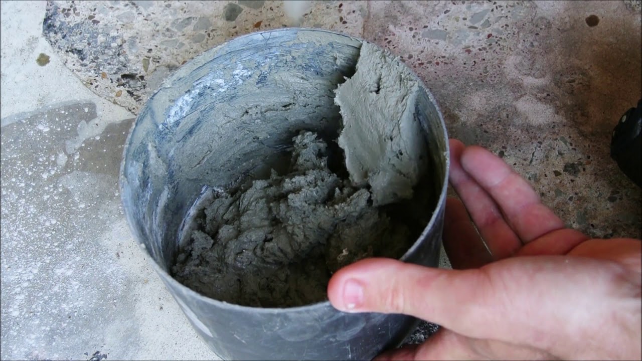 Concrete pock repair with pocket! (also w/ cake, snakes, & ecoethics ...