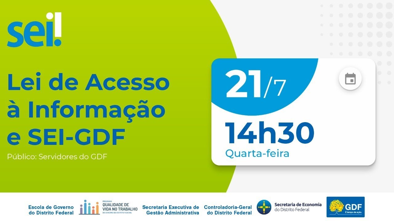 Lei de Acesso à Informação e SEI-GDF - YouTube