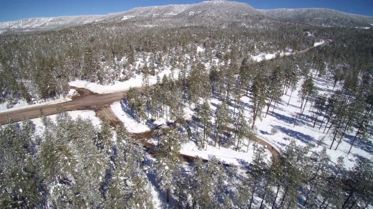 Payson Arizona Snow day Drone Flying - YouTube