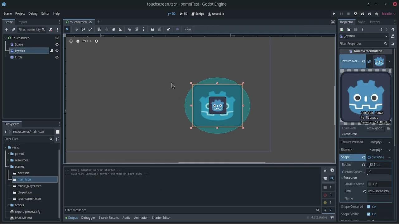 Godot 4 - simple joystick for a 3d character - YouTube