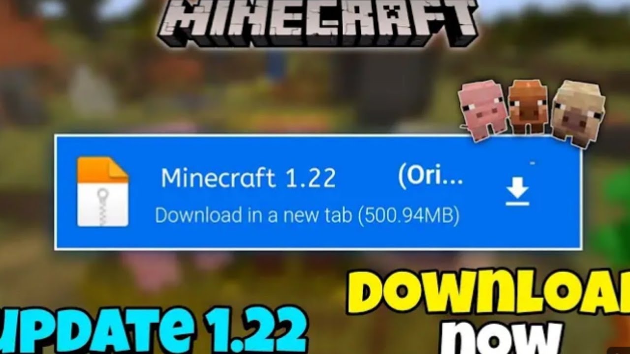 MINECRAFT 1.22 OFFICIAL VERSION RELEASED l Minecraft Latest Update ...