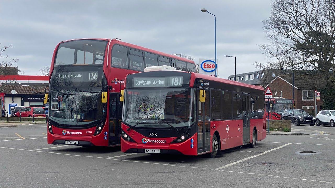FULL ROUTE VISUAL | Stagecoach London Route 181 Grove Park To Lewisham ...
