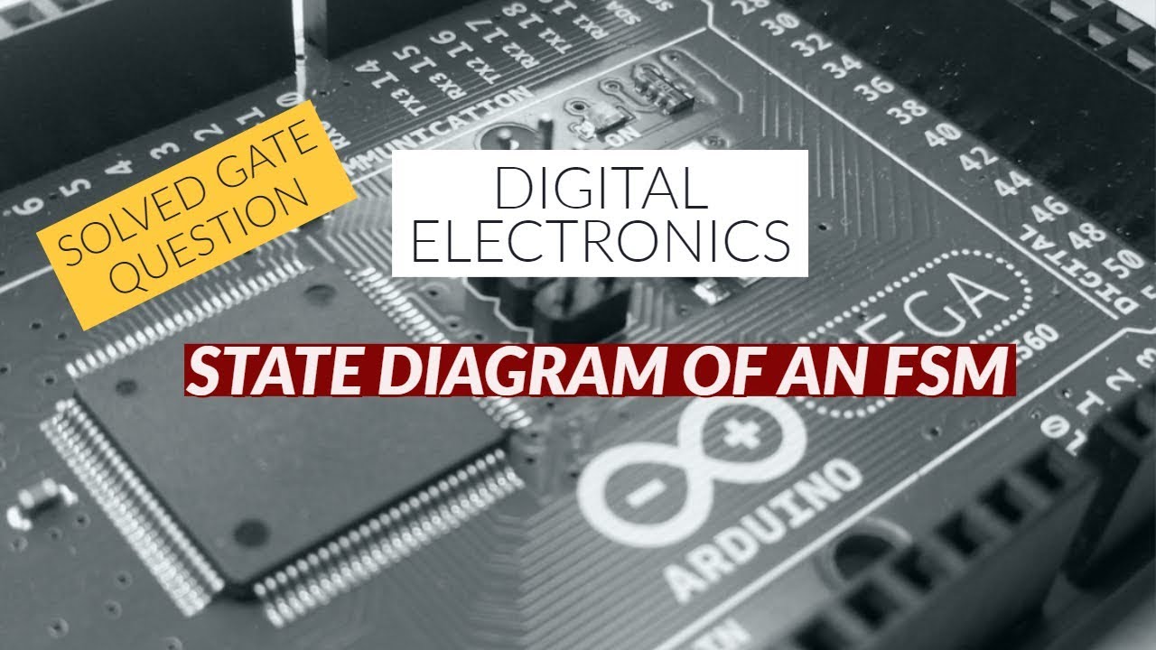 SOLVED GATE QUESTION | DIGITAL ELECTRONICS | STATE DIAGRAM OF FSM ...