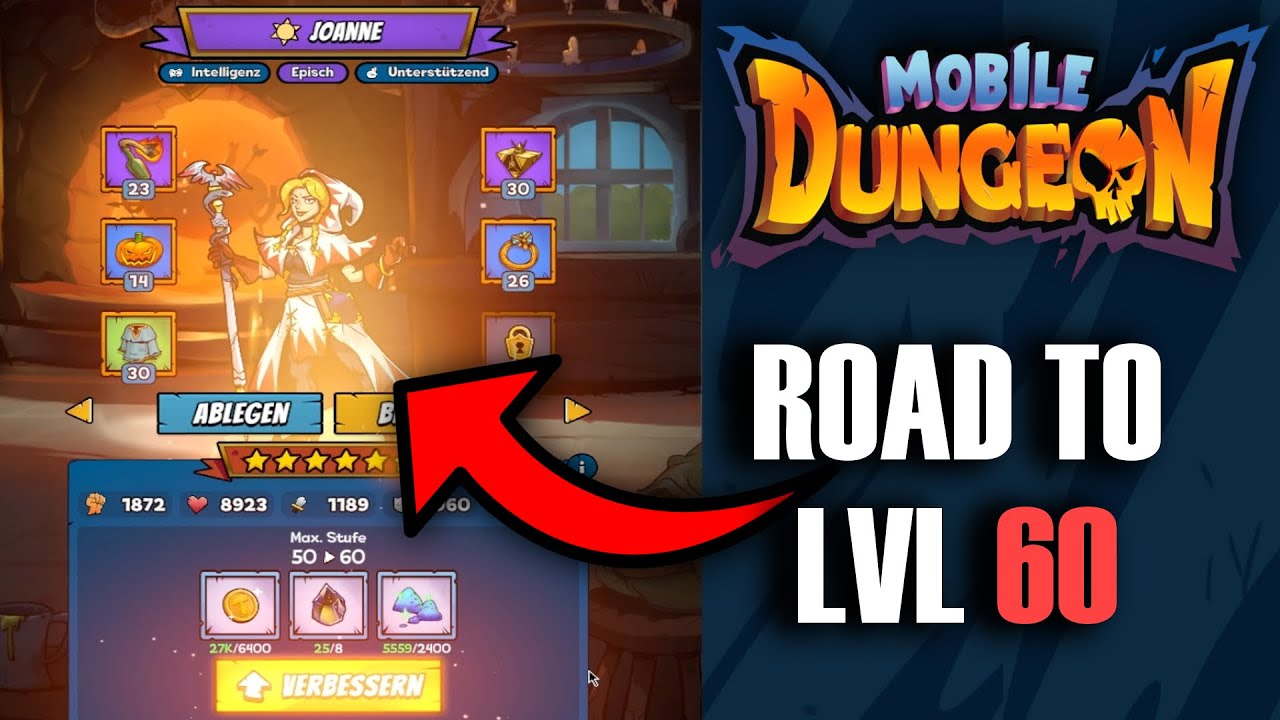 MOBILE DUNGEONS 😈 | SUPPORT AUF 60 & PROGRESS - YouTube