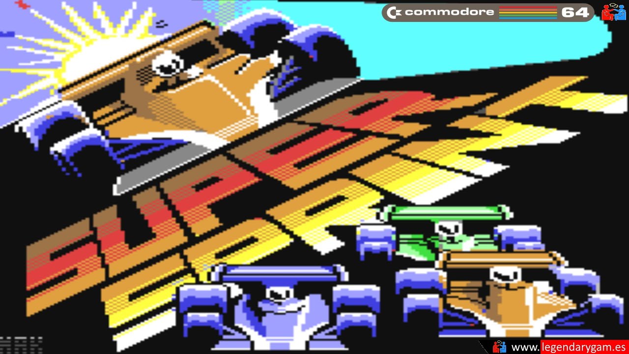 Super Sprint - C64 - (1986) - Atari - Commodore 64 - Longplay - Let's ...