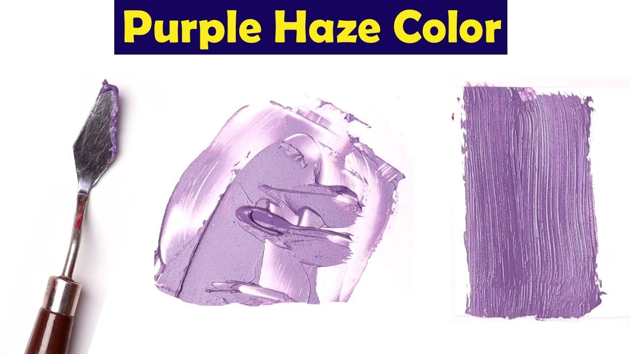 What Color Make Purple Haze - Mix Acrylic Colors - YouTube