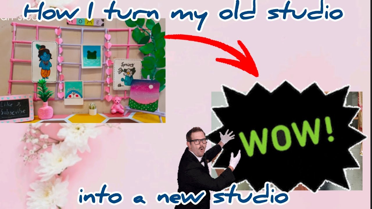 Low budget art studio | how I create my own art studio | creativity ...
